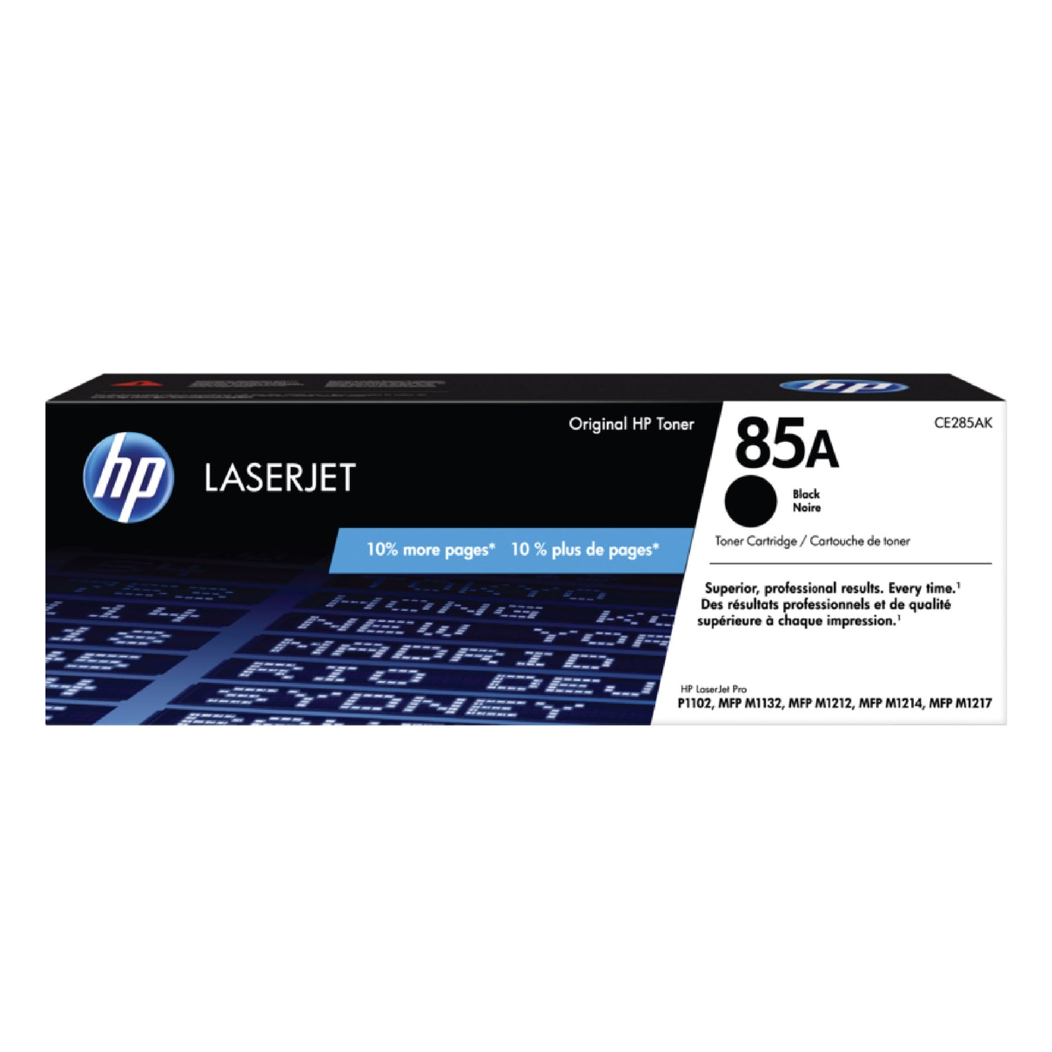 HP 85A Black Original LaserJet Toner Cartridge (CE285A)